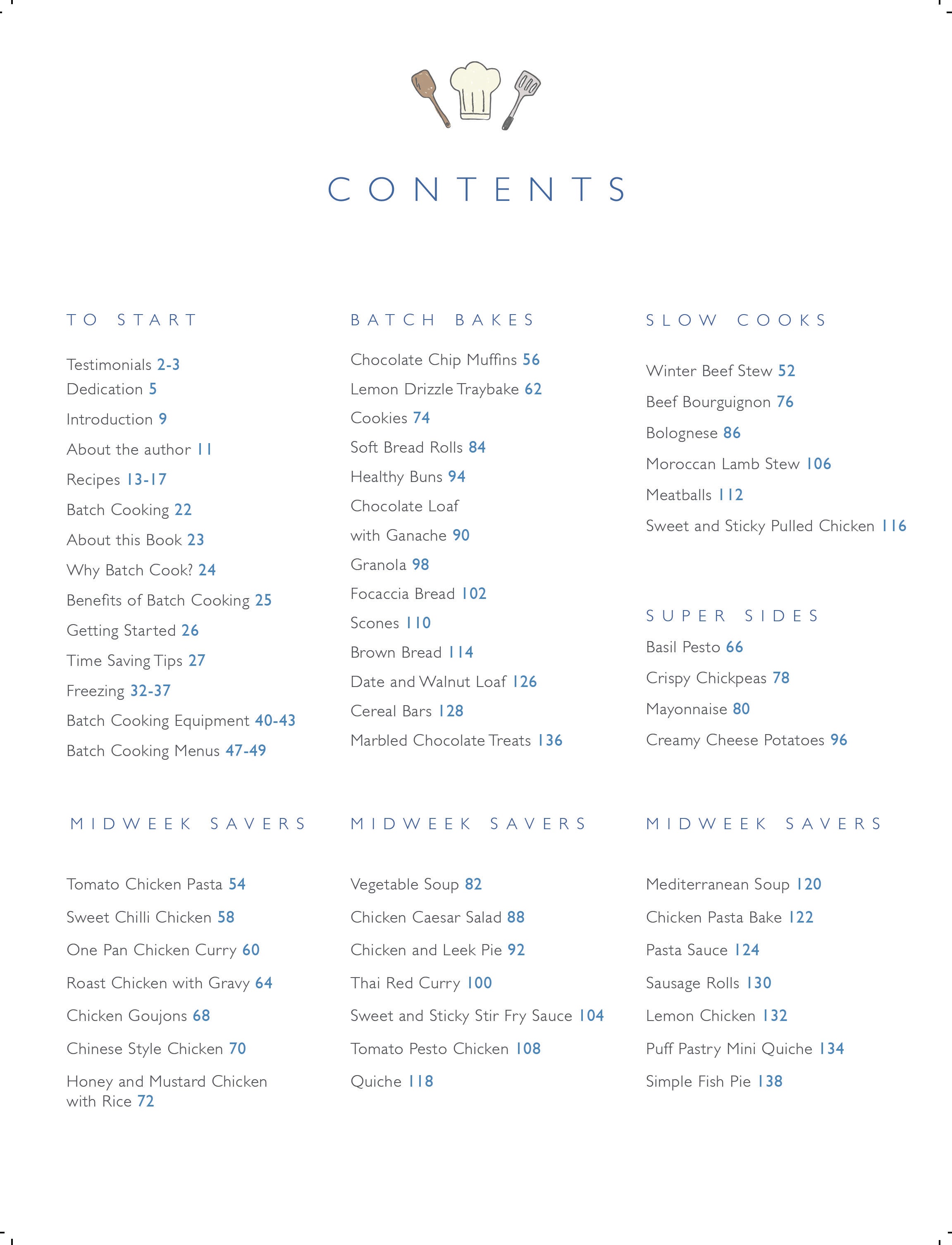 Batch Cooking - Book 4 – Sarah Butler At Home